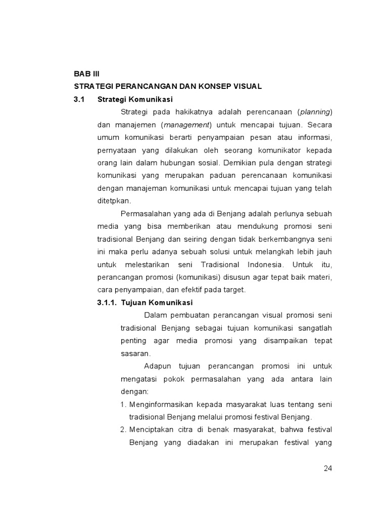 Bab Iii Strategi Perancangan Dan Konsep Visual 3.1 Strategi Komunikasi ...