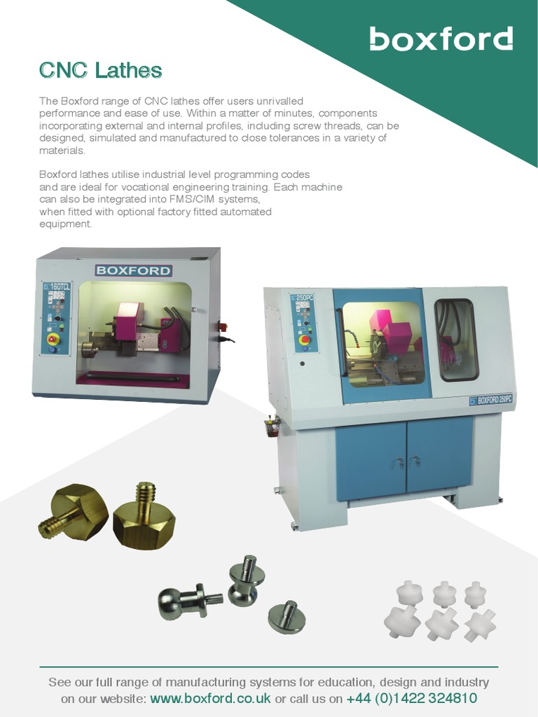CNC Lathes Nov 2021 1 | PDF | Numerical Control | Tools