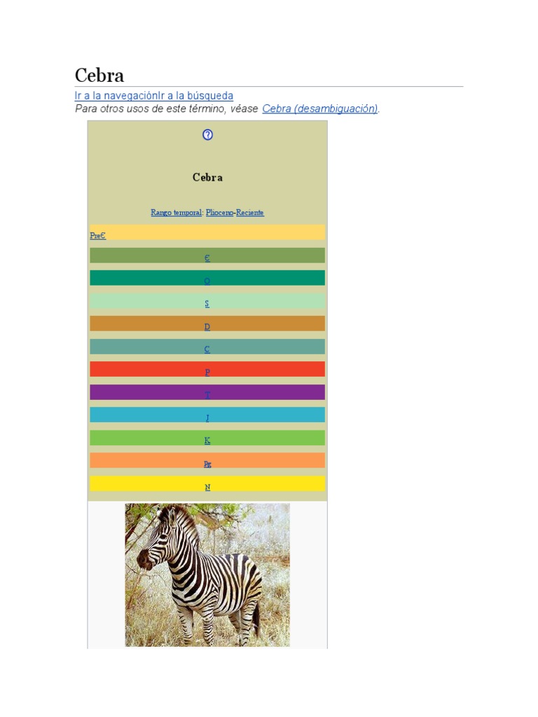 Cebra | PDF | Cebra | Équidos