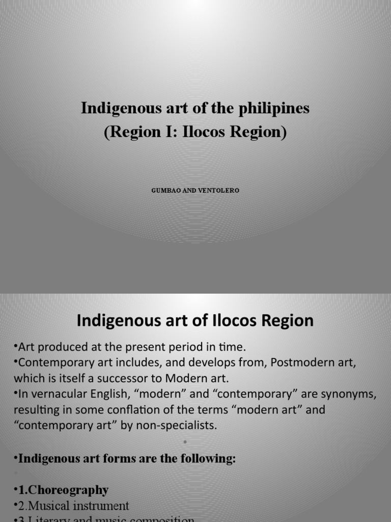 Indigenous Art of The Philipines (Region I: Ilocos Region) : Gumbao and ...