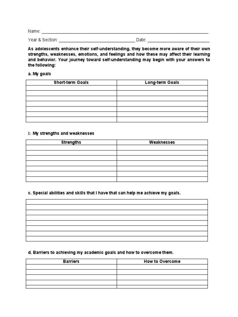 Name: - Year & Section: - Date | PDF