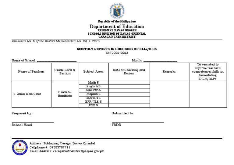 Monthly-DLL-Checking-Report | PDF