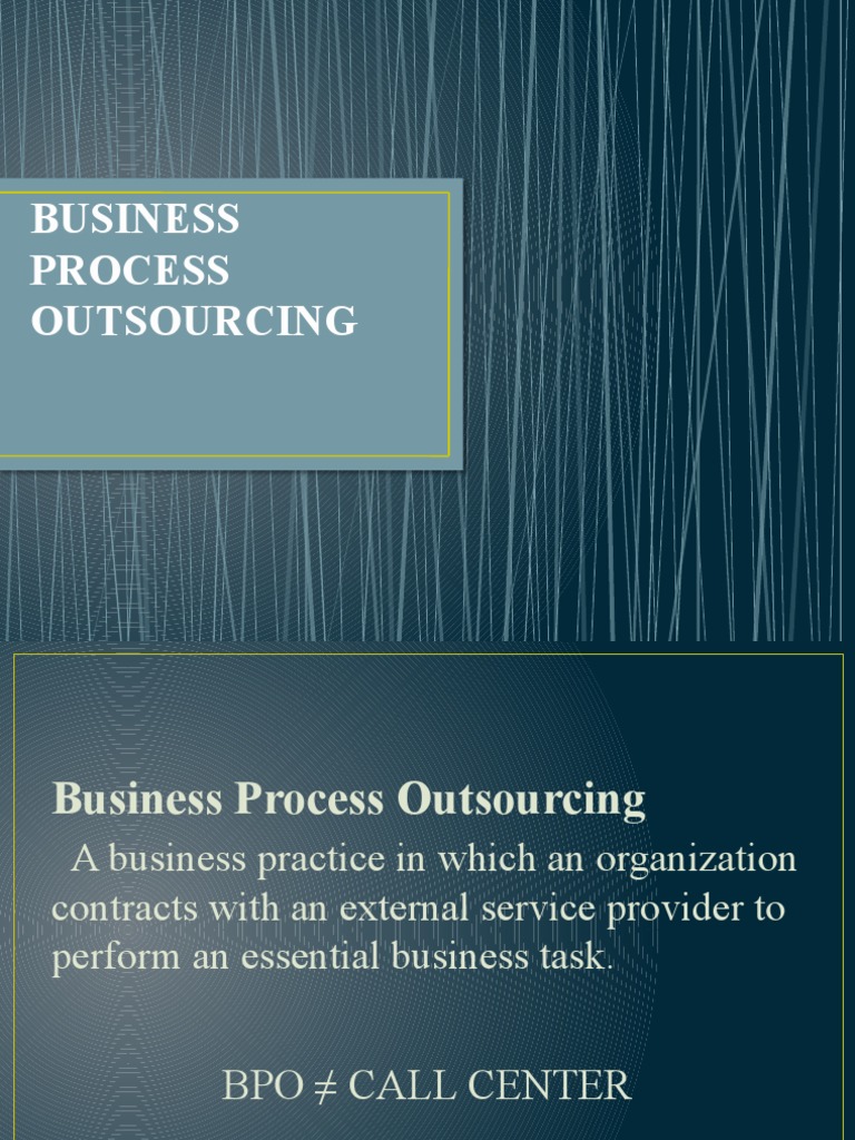 Business Process Outsourcing | PDF | Outsourcing | Economies