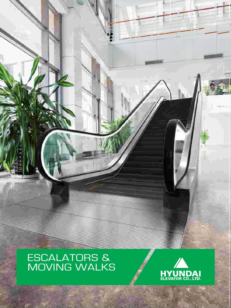 Hyundai Escalators & Moving Walks 2021 | PDF | Civil Engineering | Manufactured Goods