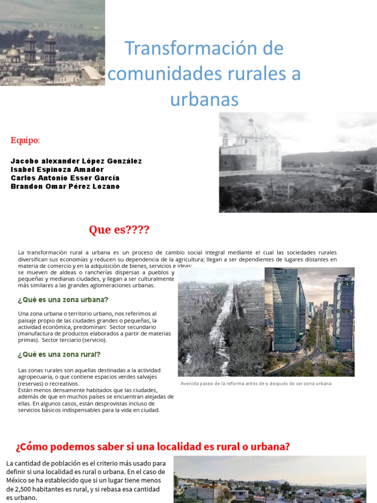 Presentacion de Zonas Urbanas | PDF