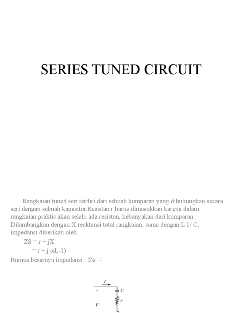 Series Tuned Circuit | PDF