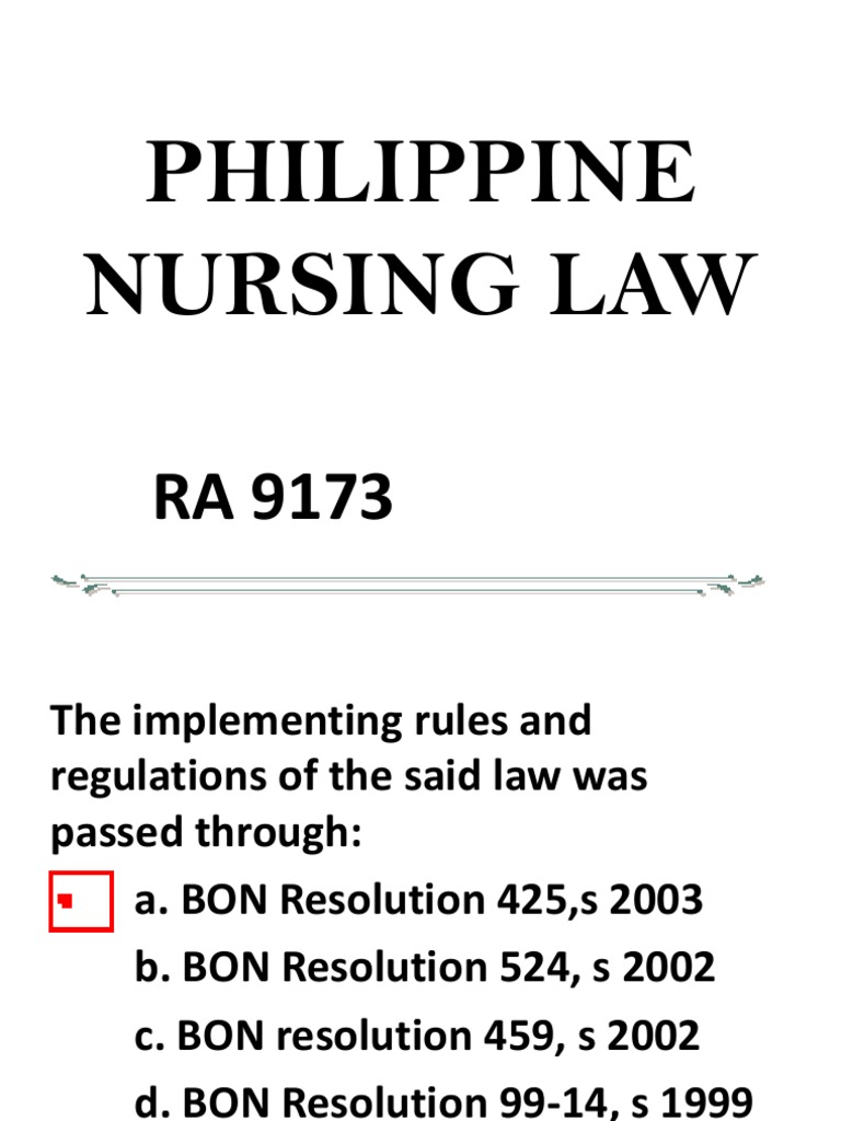 Philippine Nursing Act of 2002 Revised 1-EDITED | PDF | Licensure | Nursing