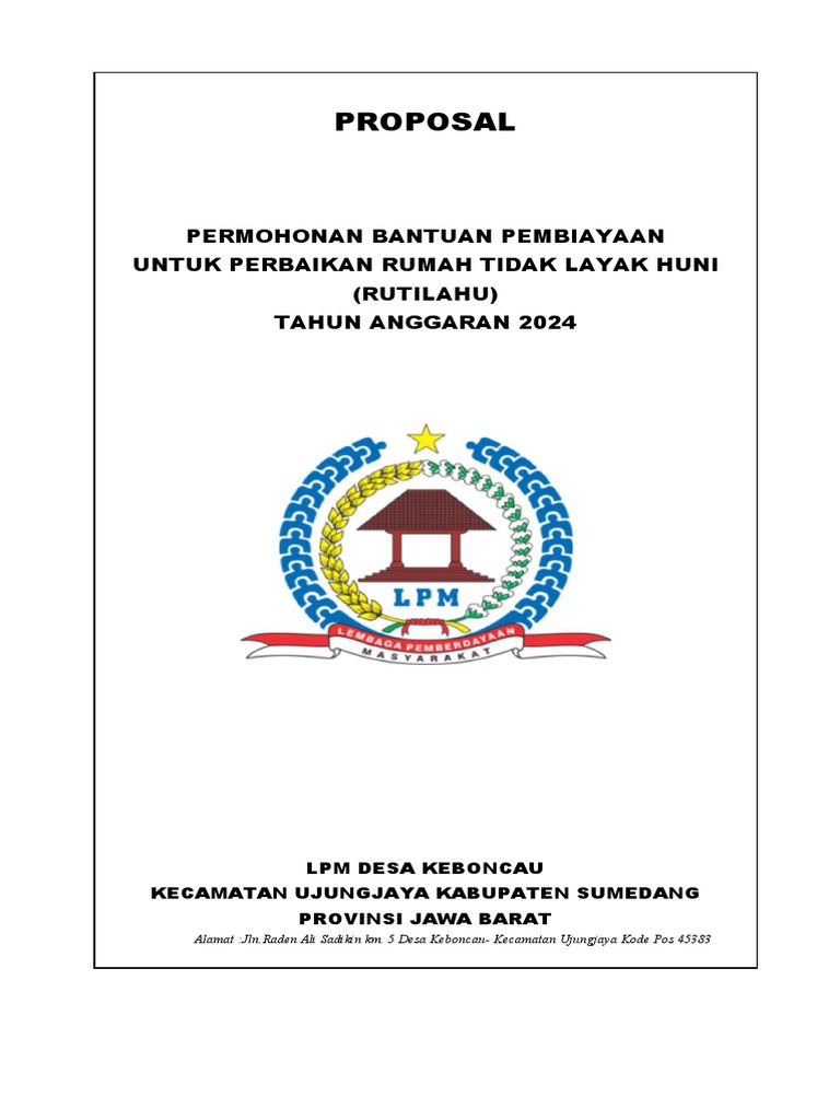PROPOSAL RUTILAHU 2024-Dikompresi | PDF