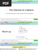 Sphere Volume Exam Questions | PDF | Sphere | Geometric Shapes