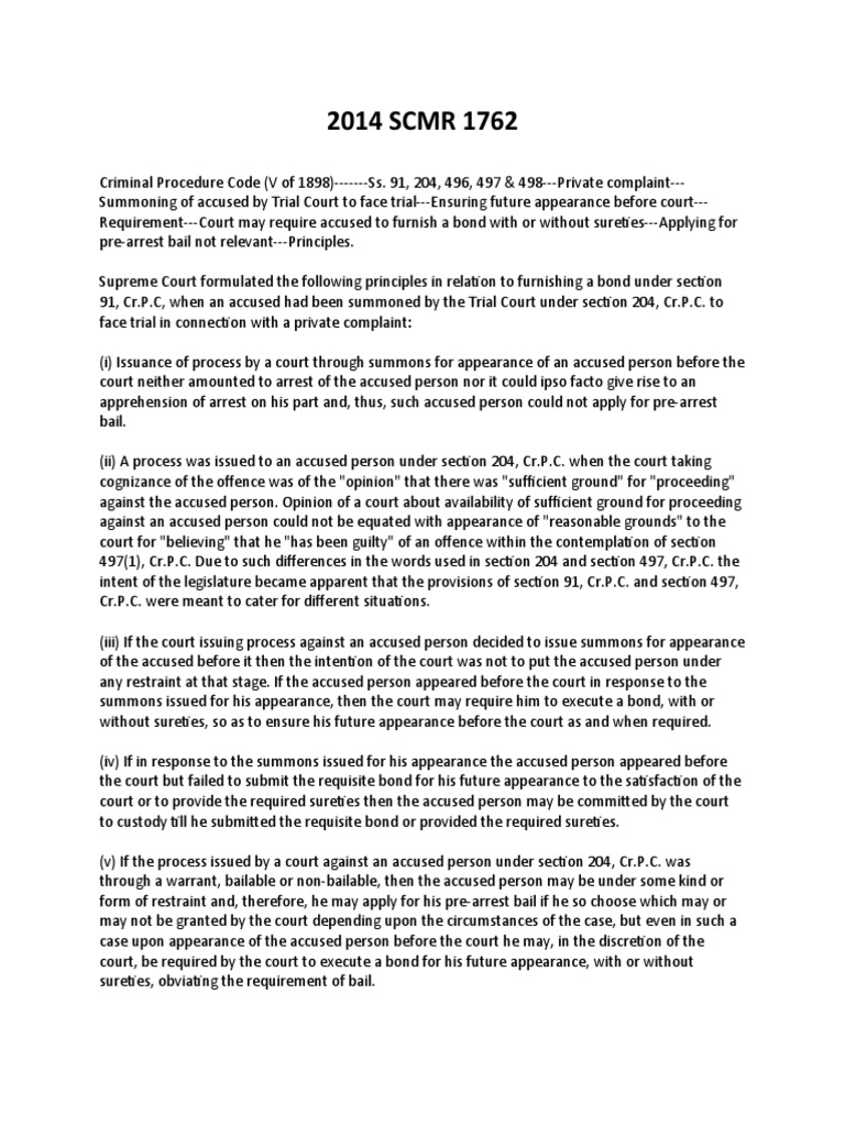 2014 SCMR 1762 | PDF | Bail | Political Law 2014 SCMR 1762 | PDF | Bail | Political Law