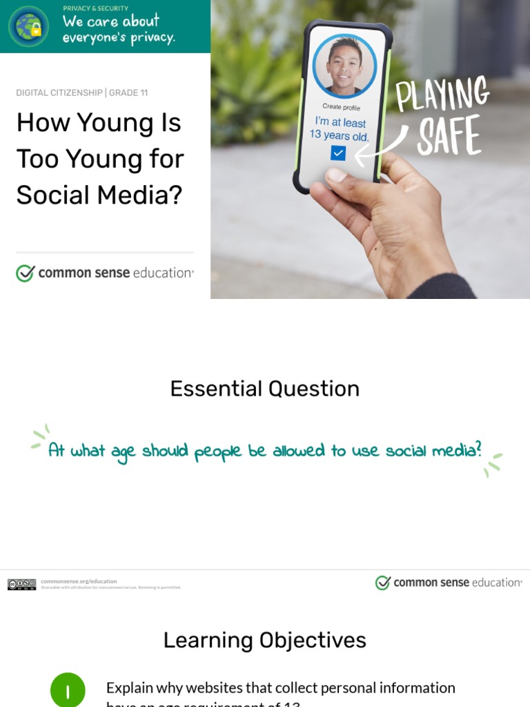 Grade 11 - How Young is Too Young for Social Media_ - Lesson Slides ...