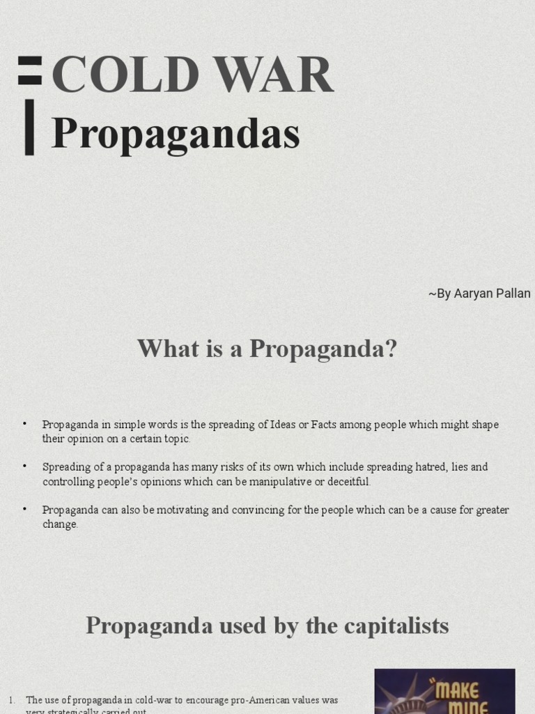 Cold War: Propagandas | Download Free PDF | Propaganda | Communism