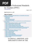 DepEd-Order-No.-42-s.-2017 PPST | PDF | Teachers | Learning