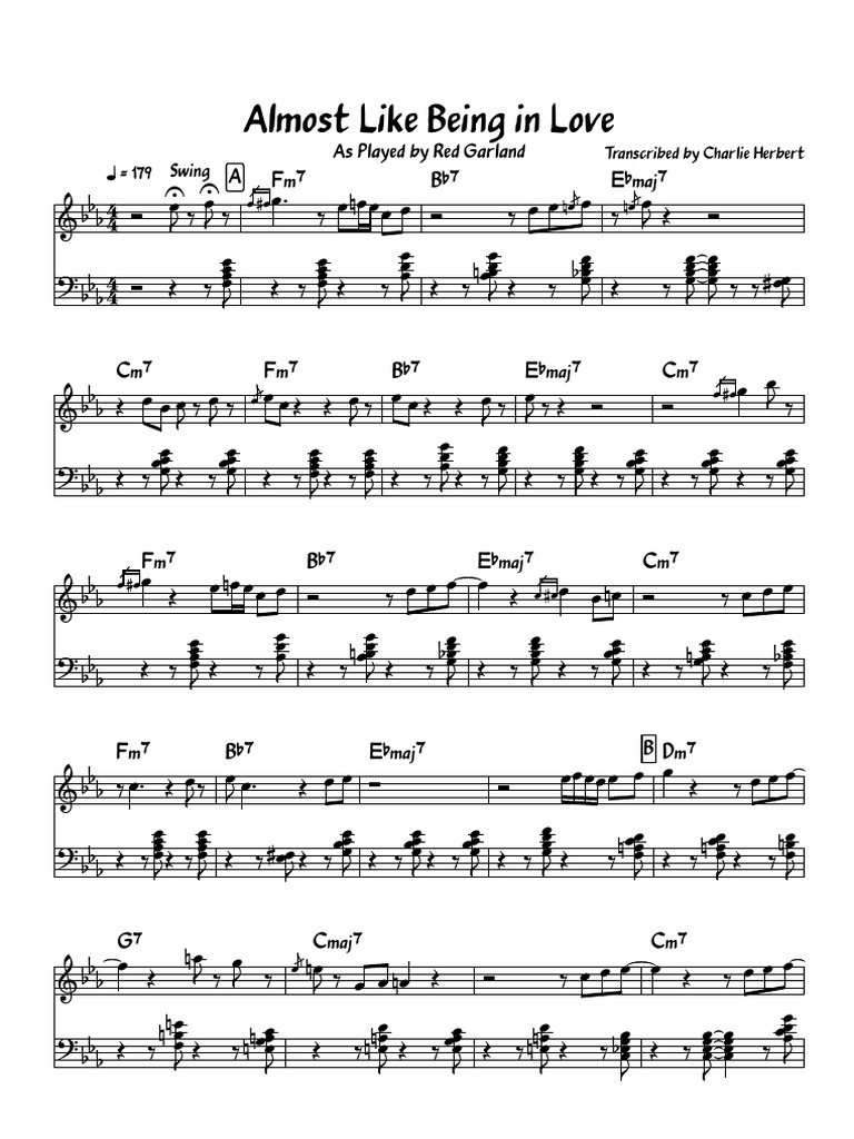 Almost Like Being in Love PDF | PDF