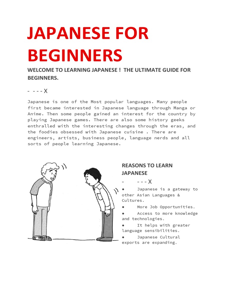 Beginner's Guide to Japanese | PDF | Japanese Language | Kanji