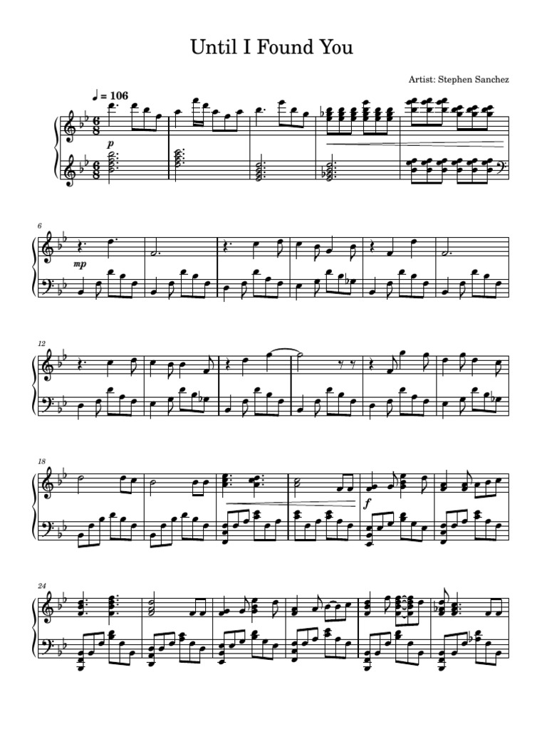 Until I Found You Sheet Music | PDF