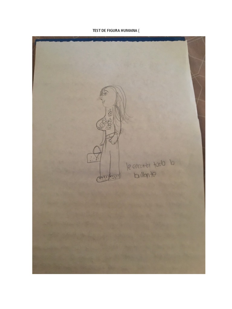 Test de Figura Humana Daniela Chavez | PDF | Las emociones | Ciencia ...