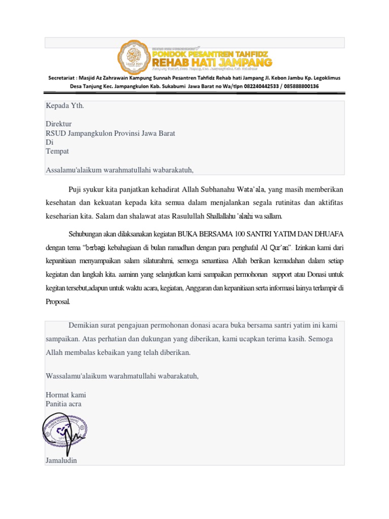 Surat Pengajuan Direktur | PDF