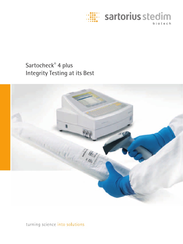 Broch - Sartocheck4plus - Integrity Testing | PDF | Access Control ...