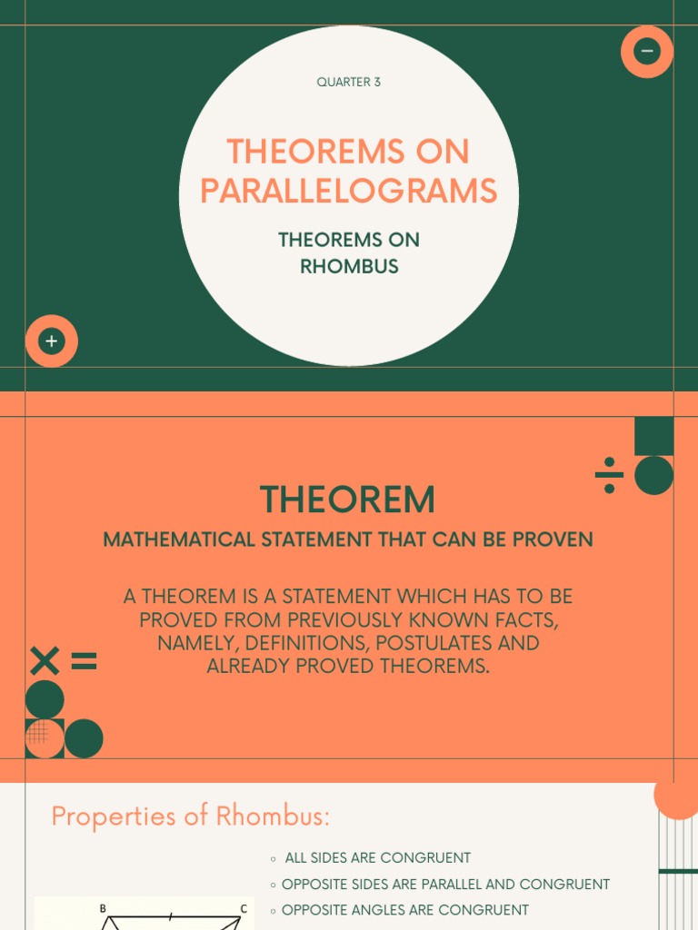 Theorems On Parallelograms | PDF