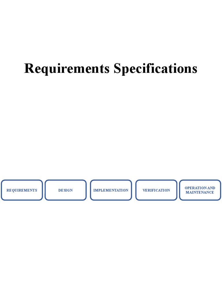 Requirements Specifications | Download Free PDF | Specification (Technical Standard) | Systems ...