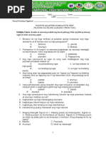 Filipino Iv Summative Test 1 | PDF