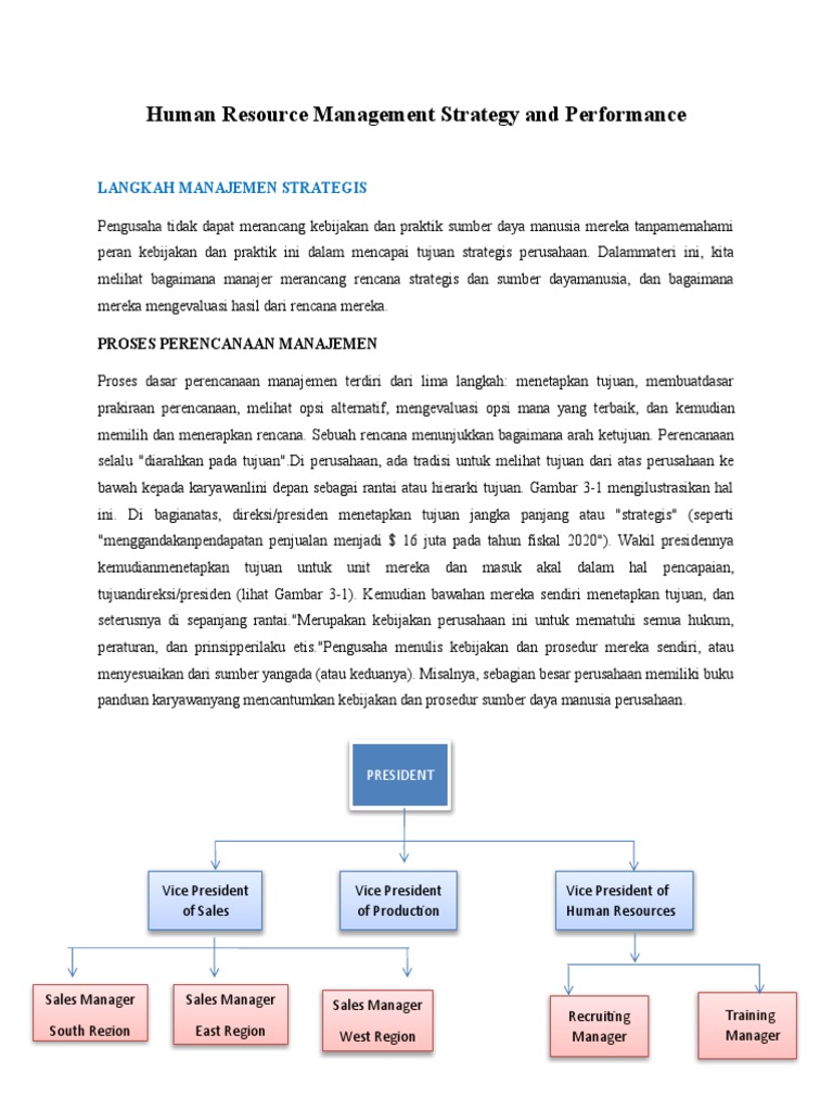 Human Resource Management Strategy and Performance | PDF