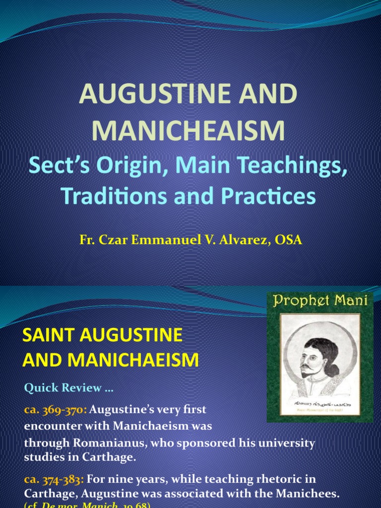 Augustine and Manicheism | PDF | Augustine Of Hippo | Religious Belief ...