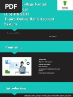 ATM Database System Abstract | PDF | Automated Teller Machine | Databases