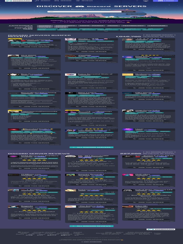 Discover Servers: Discord | PDF