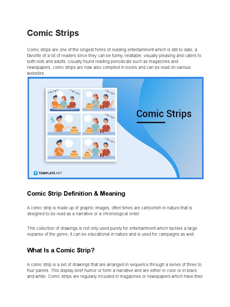 Comic Strips: Comic Strip Definition & Meaning | Download Free PDF | Comics | Comic Strips