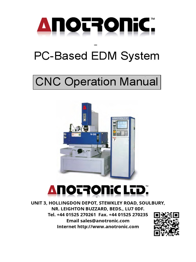 CNC Operation Edm ELEKTORDAManual | PDF | Valve | Fires