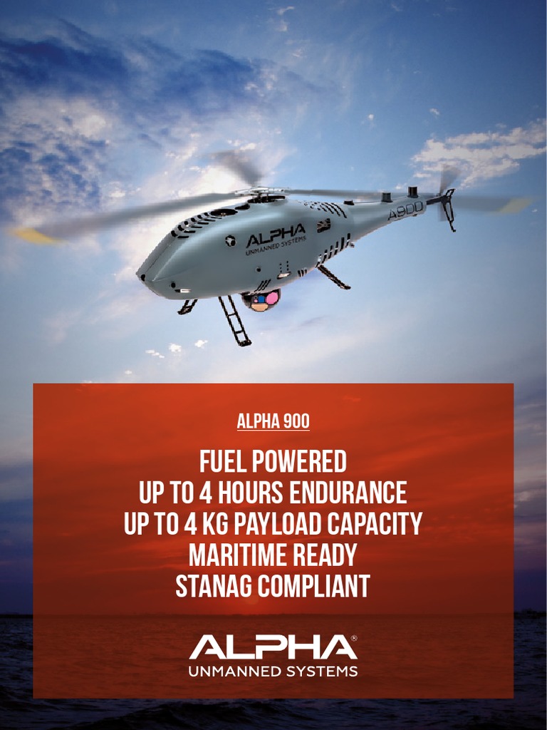 The Alpha 900: A Versatile and Durable UAV Helicopter Designed for ...