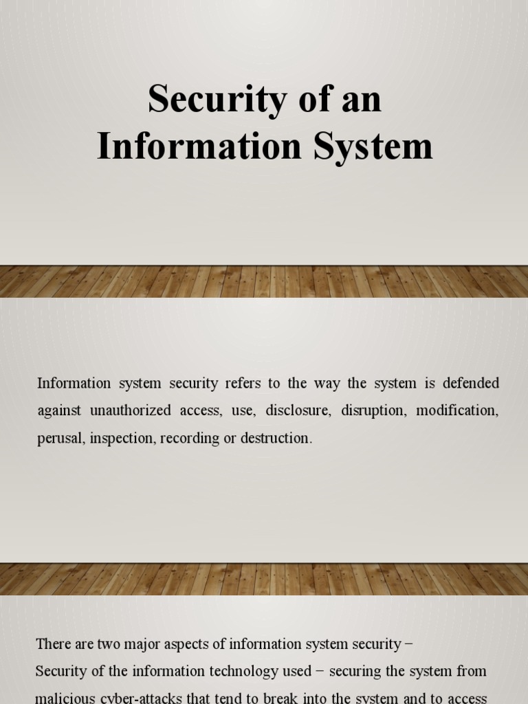 Security in MIS | PDF | Information Security | Audit