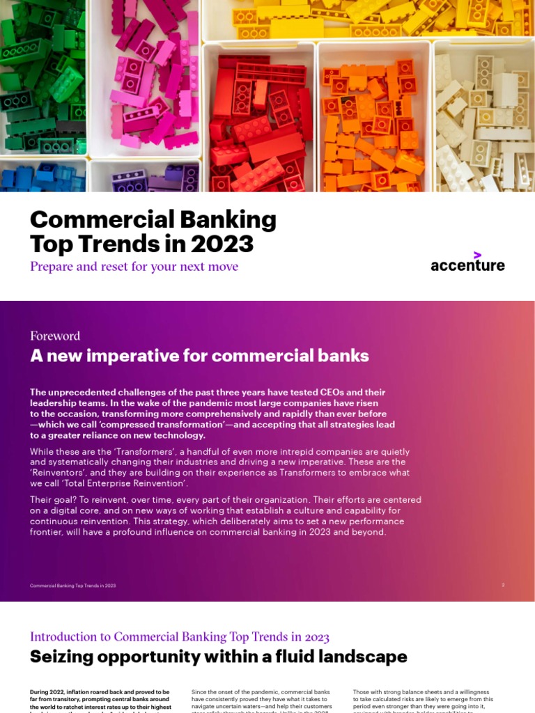 Accenture - Commercial Banking Trends - 2023 | PDF | Banks | Small And Medium Sized Enterprises