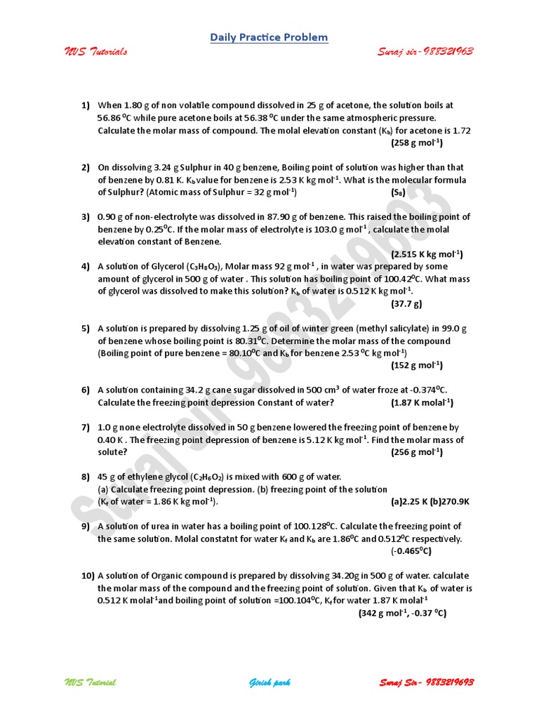DPP1 | PDF | Materials | Quantity
