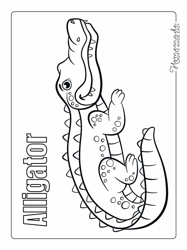 animal-coloring-pages-alligator | PDF