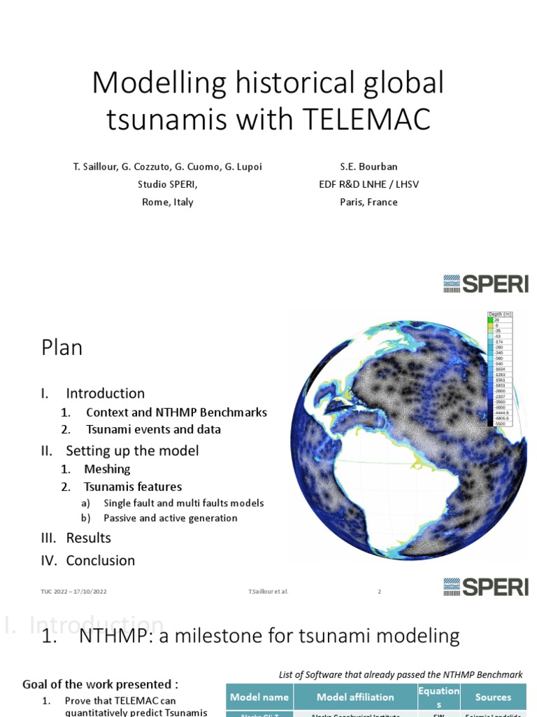 Modeling Global Tsunamis With Telemac | PDF | Tsunami | Seismology