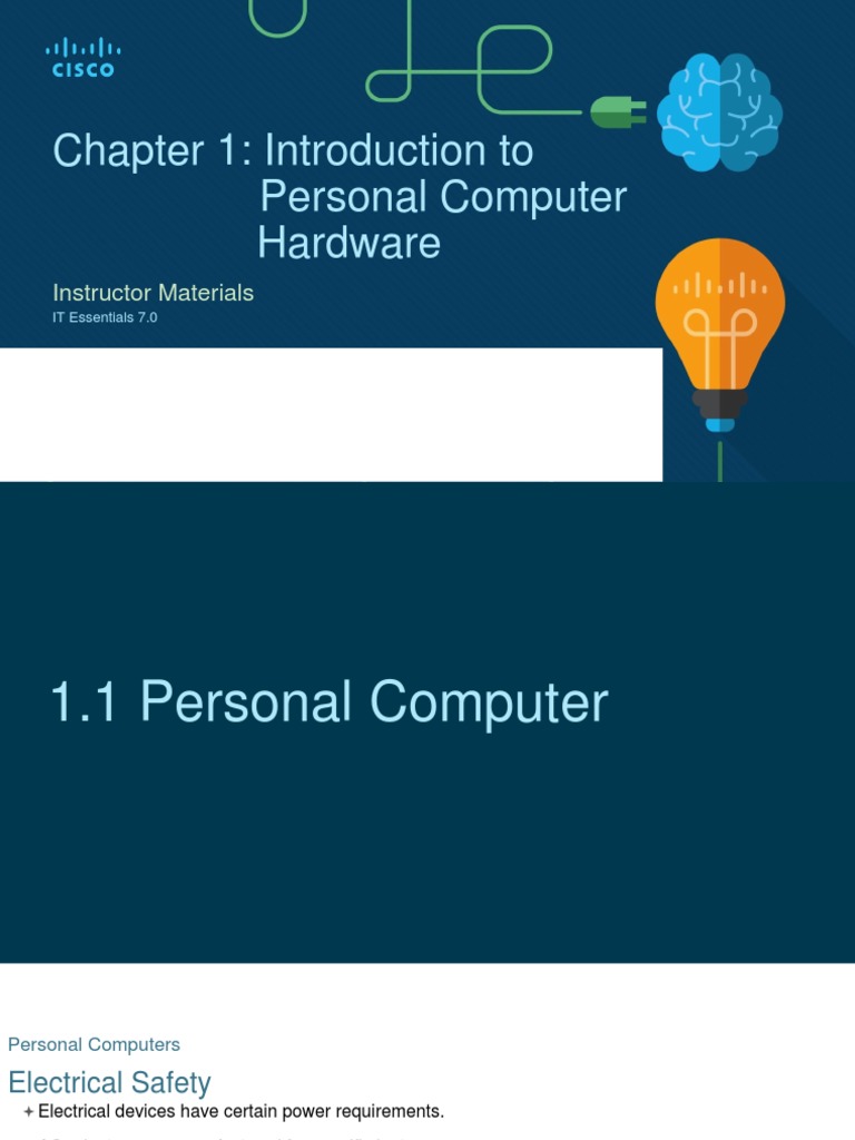 Chapter 1: Introduction To Personal Computer Hardware: Instructor Materials | PDF | Random ...