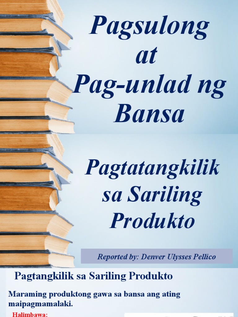 Pagsulong at Pag Unlad NG Bansa Topic 3 Group5 | PDF