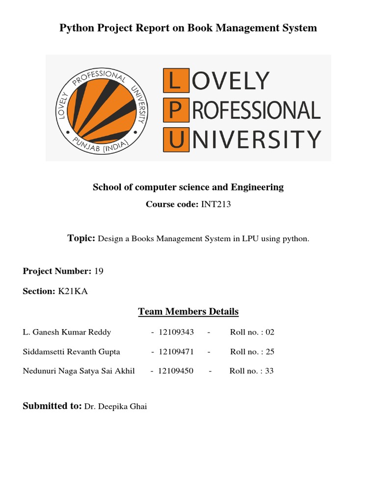 Python Project Final Report On Book Management System | PDF | Graphical ...