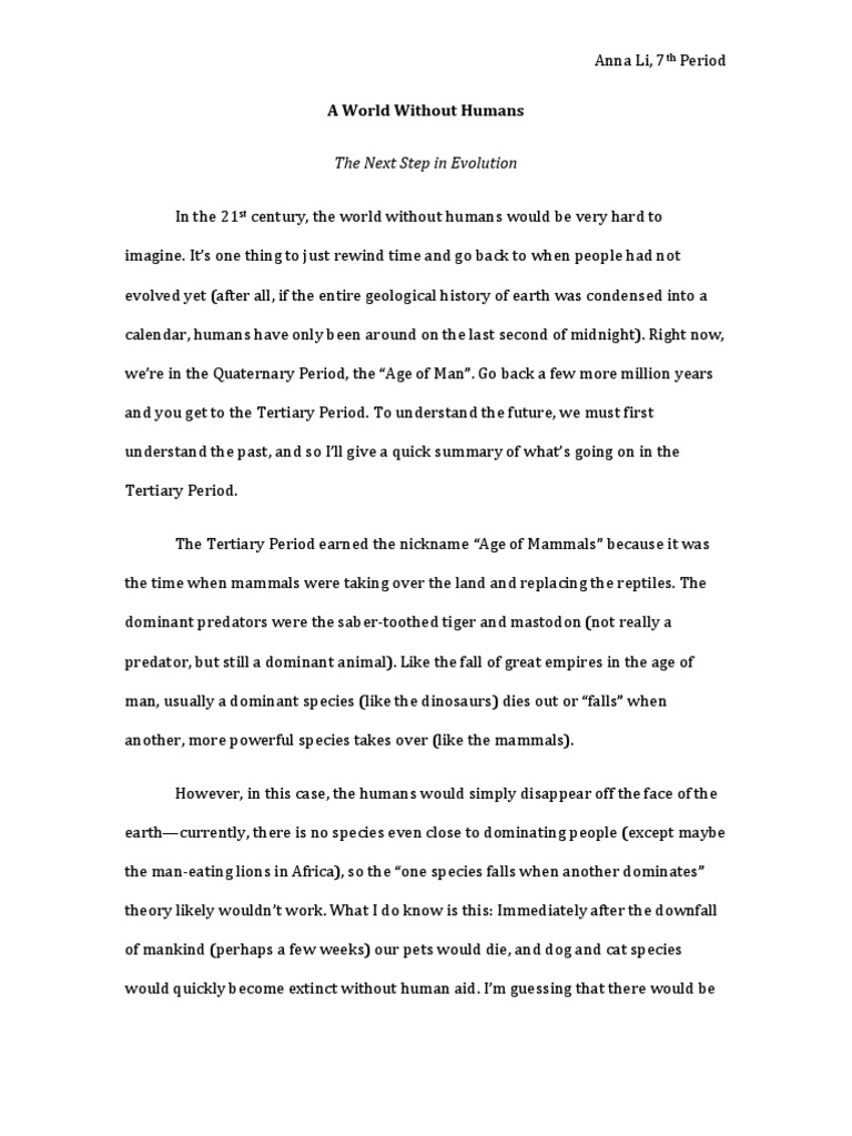 A World Without Humans | PDF | Earth | Nature