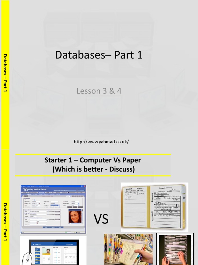 Lesson 3 & 4 | PDF | Databases | Data