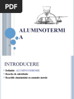 Ene Roxana 8B - Aluminotermia - Aplicații Practice | PDF