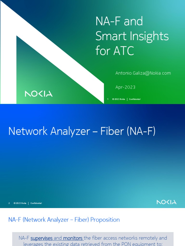 NA-F and Smart Insights For ATC: © 2023 Nokia 1 Confidential | PDF ...