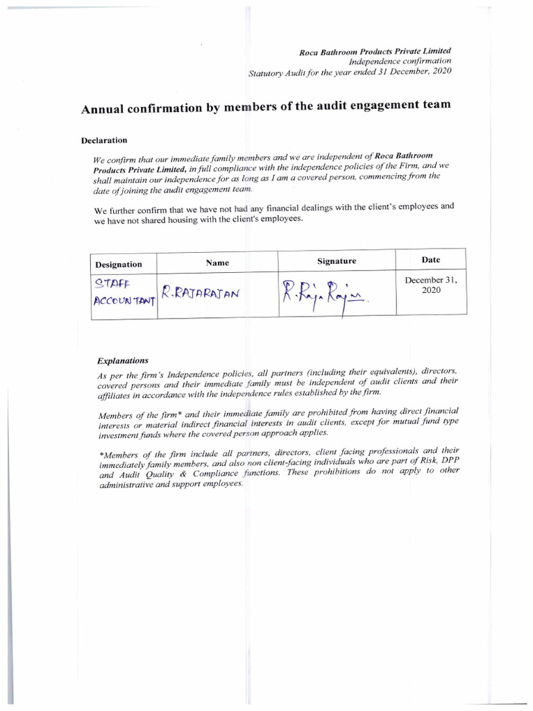 Stock Audit Confirmation Pdf