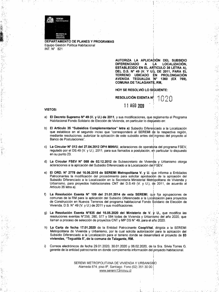 SUBSIDIOLOCALIZACION1 | PDF