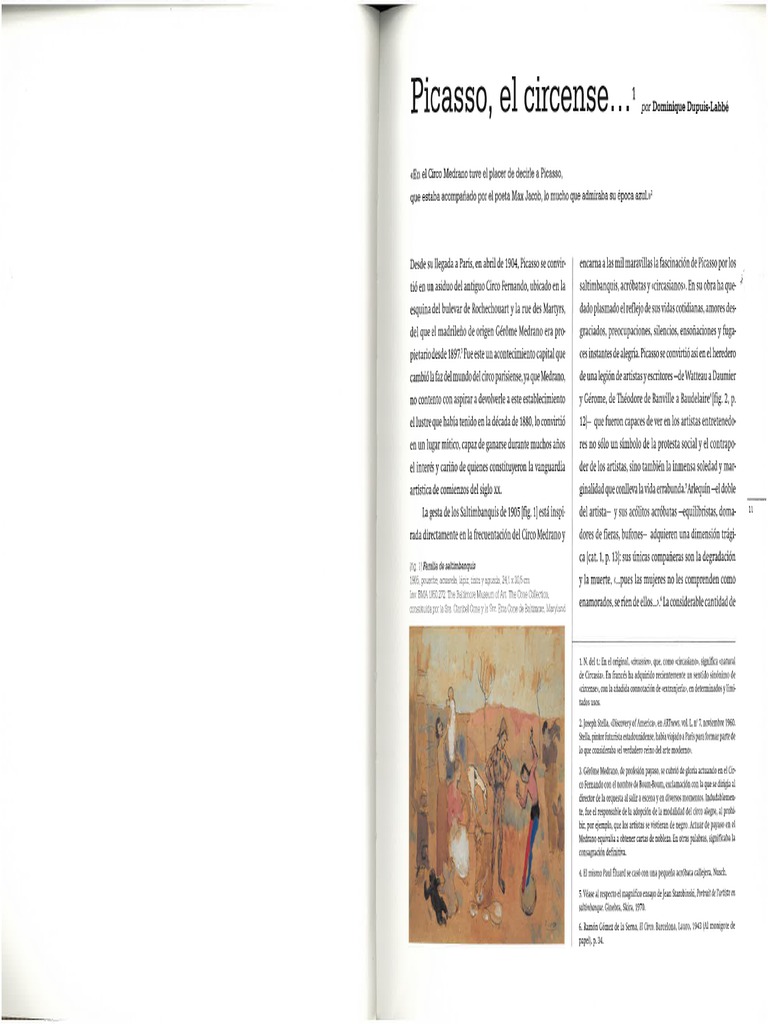 Picasso y El Circo | PDF