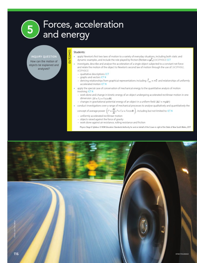 5 Chapter 5 Forces, Acceleration and Energy | PDF | Force | Friction