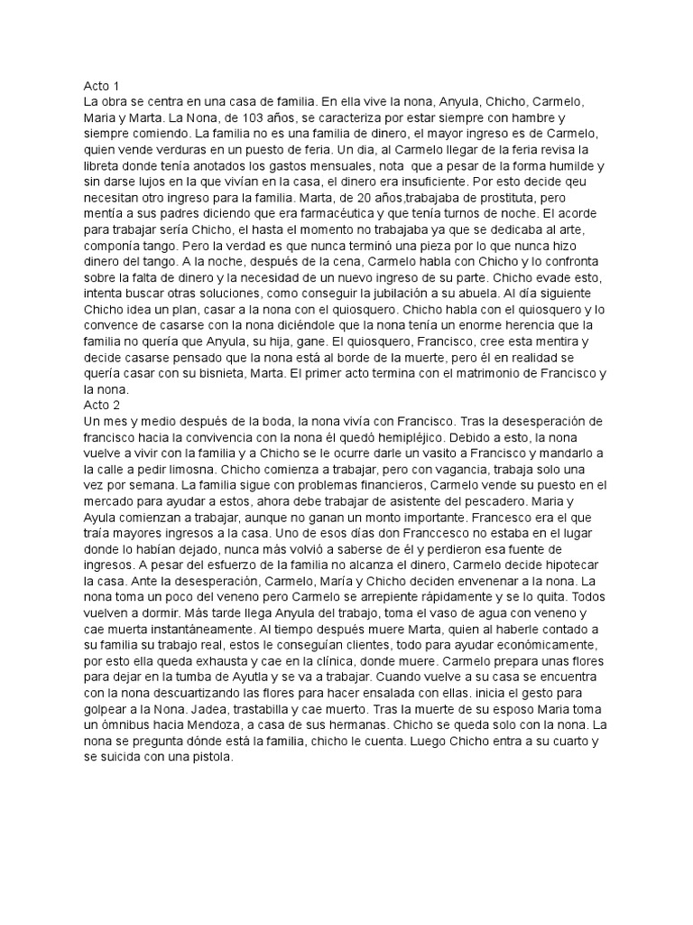 La Nona Resumen | PDF